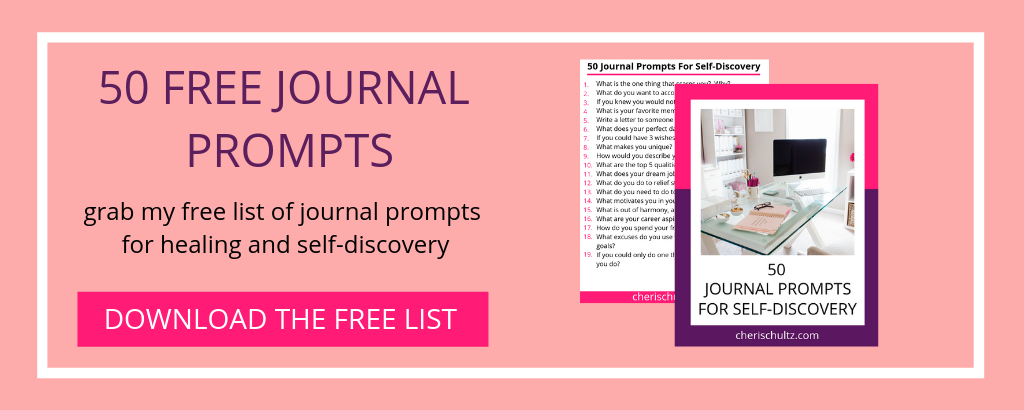 50 FREE JOURNAL PROMPTS – Cheri Schultz